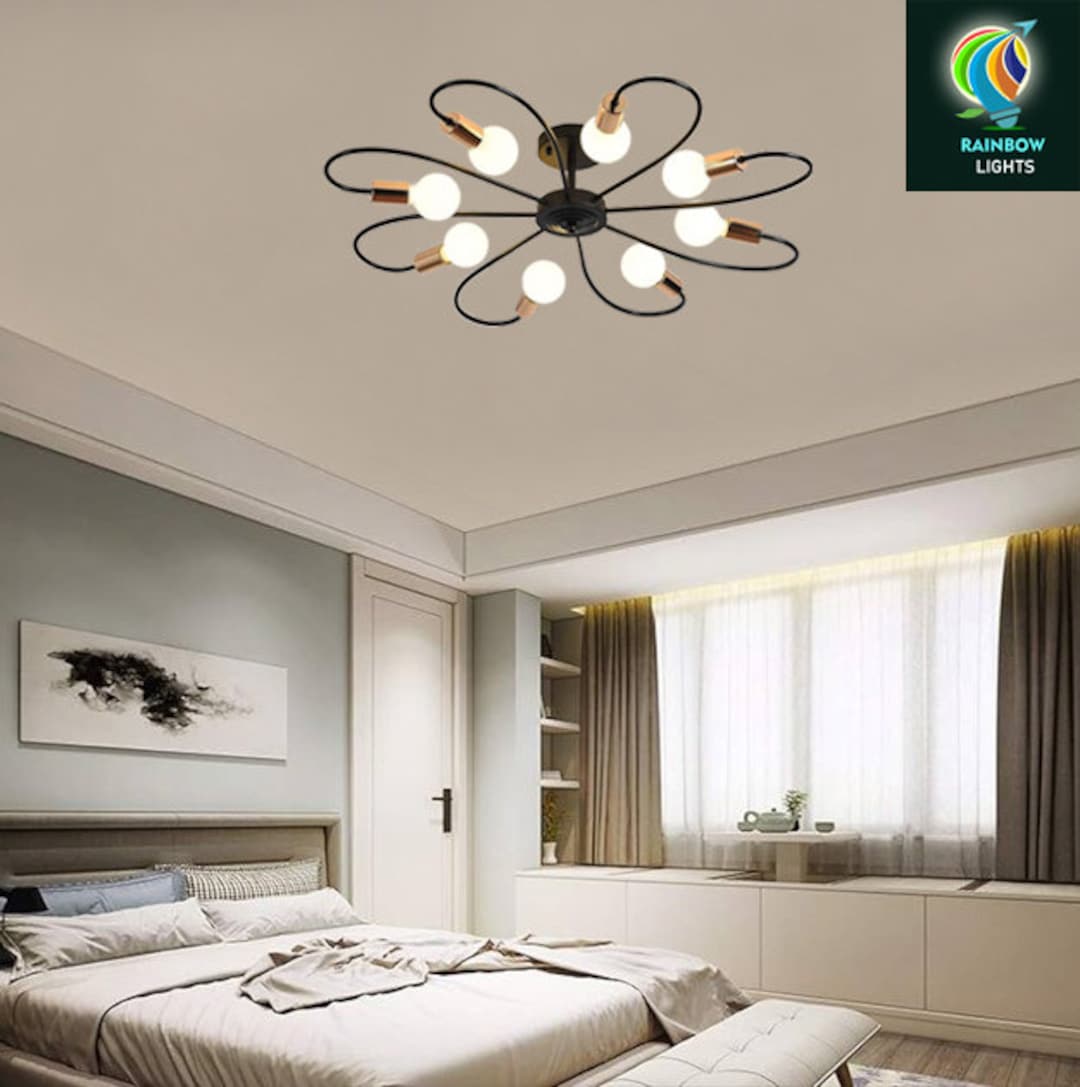 Modern Sputnik Chandelier Modern Ceiling Light Pendant Light Chandelier ...