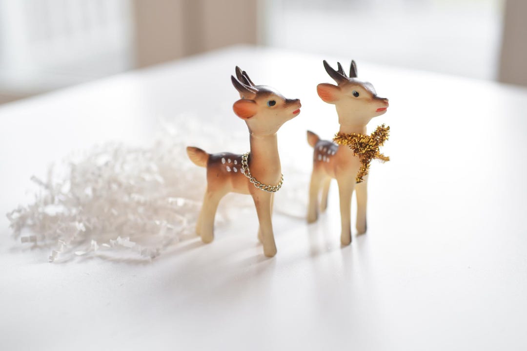 Made in Japan Pair of Mid Century Reindeer, Vintage Deer Figure ...
