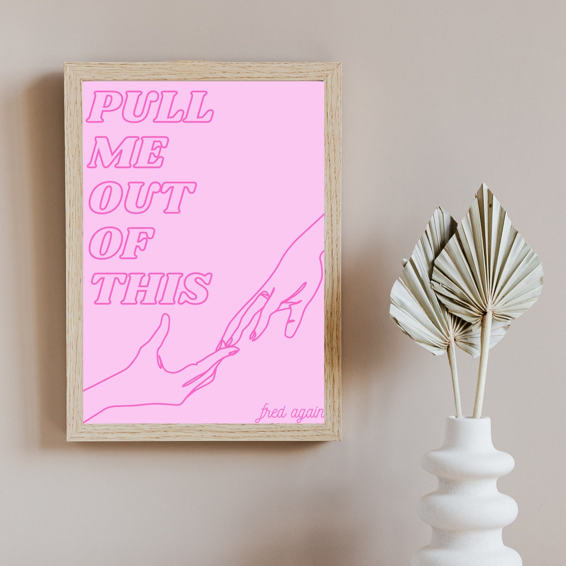 Fred Again Delilah (pull Me Out of This) House Music Pink A3 Poster ...