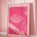Pink DJ Vinyl Record Print | Retro House Music Poster (16x20 Digital ...
