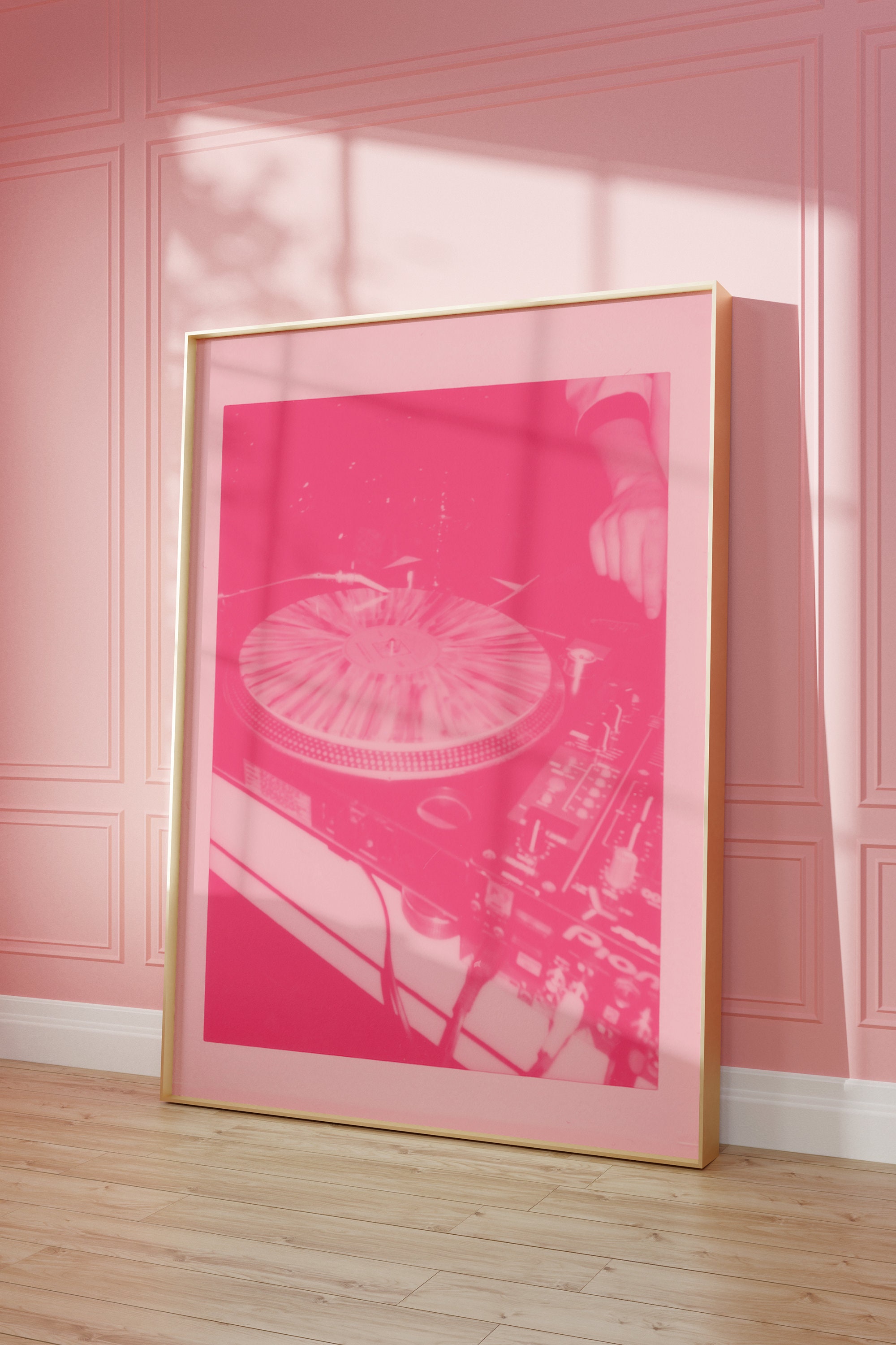 Pink Vintage DJ Vinyl Record Print | 16x20 High-quality Poster | House ...