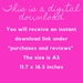 Pink Life Rules Poster | Cute Paint-style 16x20 Print | Digital ...