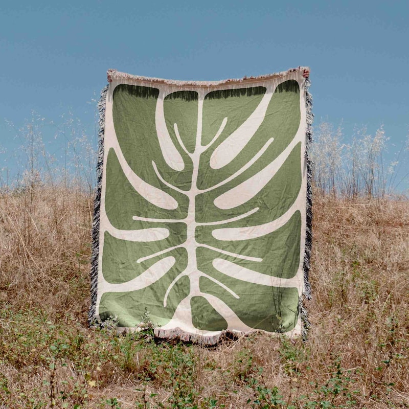 Leaf Throw Blanket - Etsy