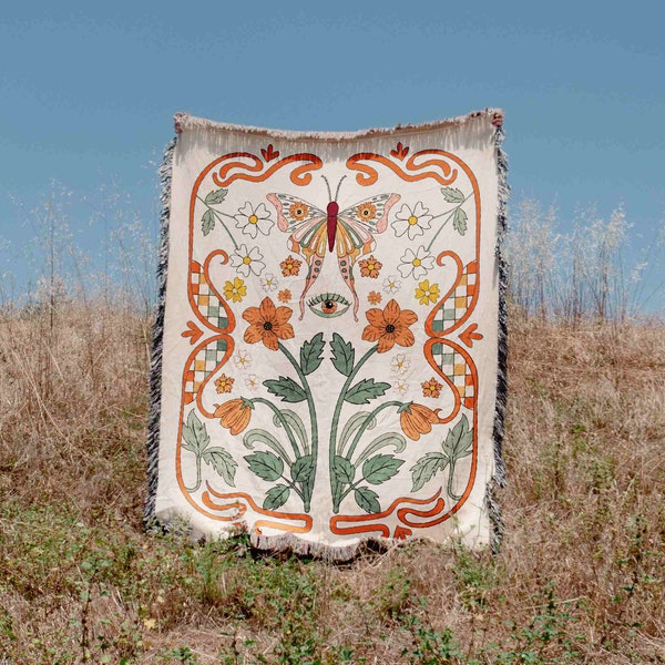Bohemian Throw Blanket - Etsy