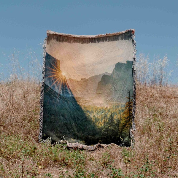 Knitted Sunset Blanket - Etsy