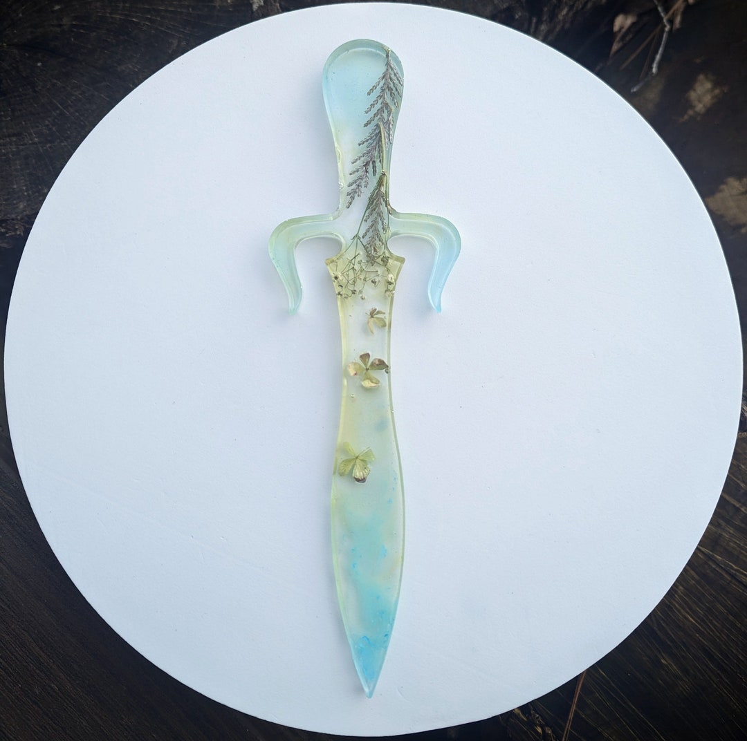 Magical Flower Dagger, Mini Resin Sword Decorative - Etsy