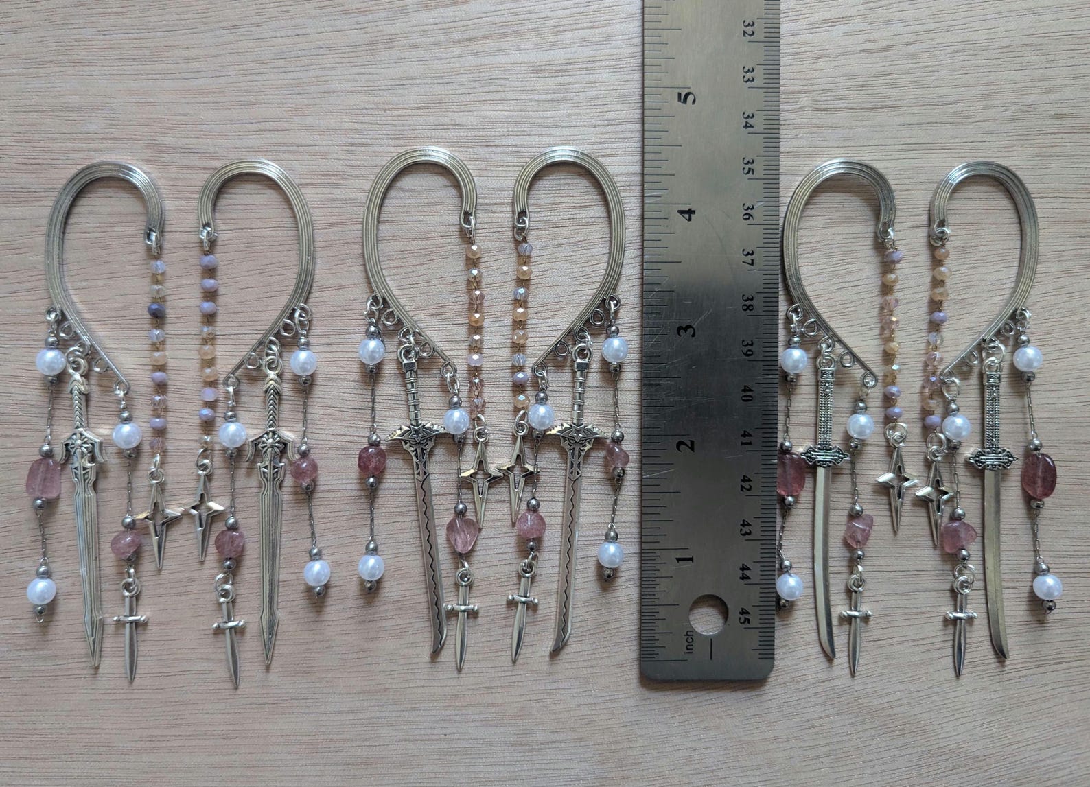 Sword Ear Cuffs, Medieval Ear Wrap Set, 2pc Statement Jewelry, Secure ...