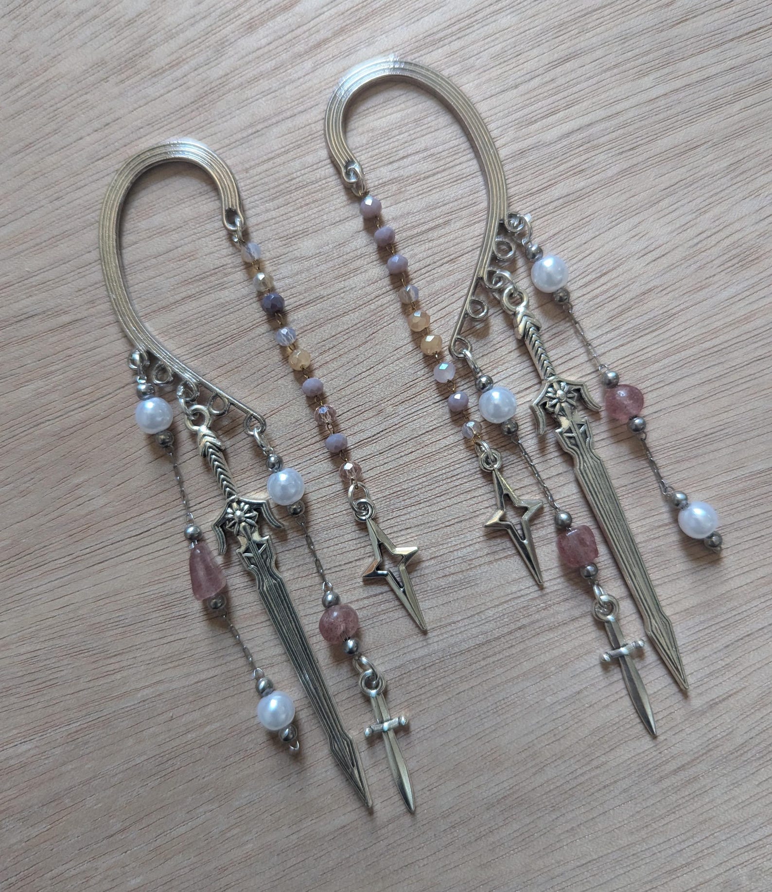 Sword Ear Cuffs, Medieval Ear Wrap Set, 2pc Statement Jewelry, Secure ...