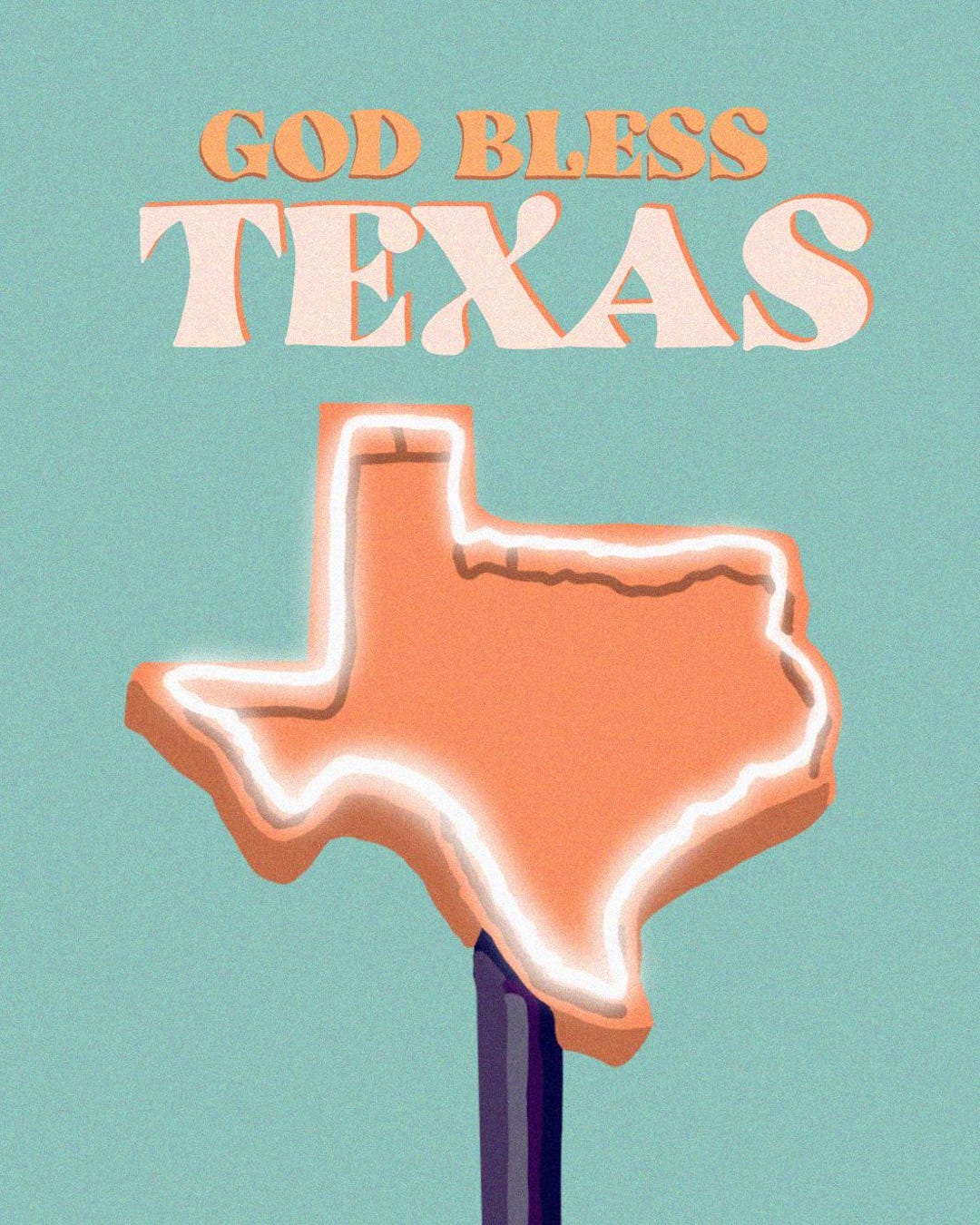 God Bless Texas Printable PNG - Etsy