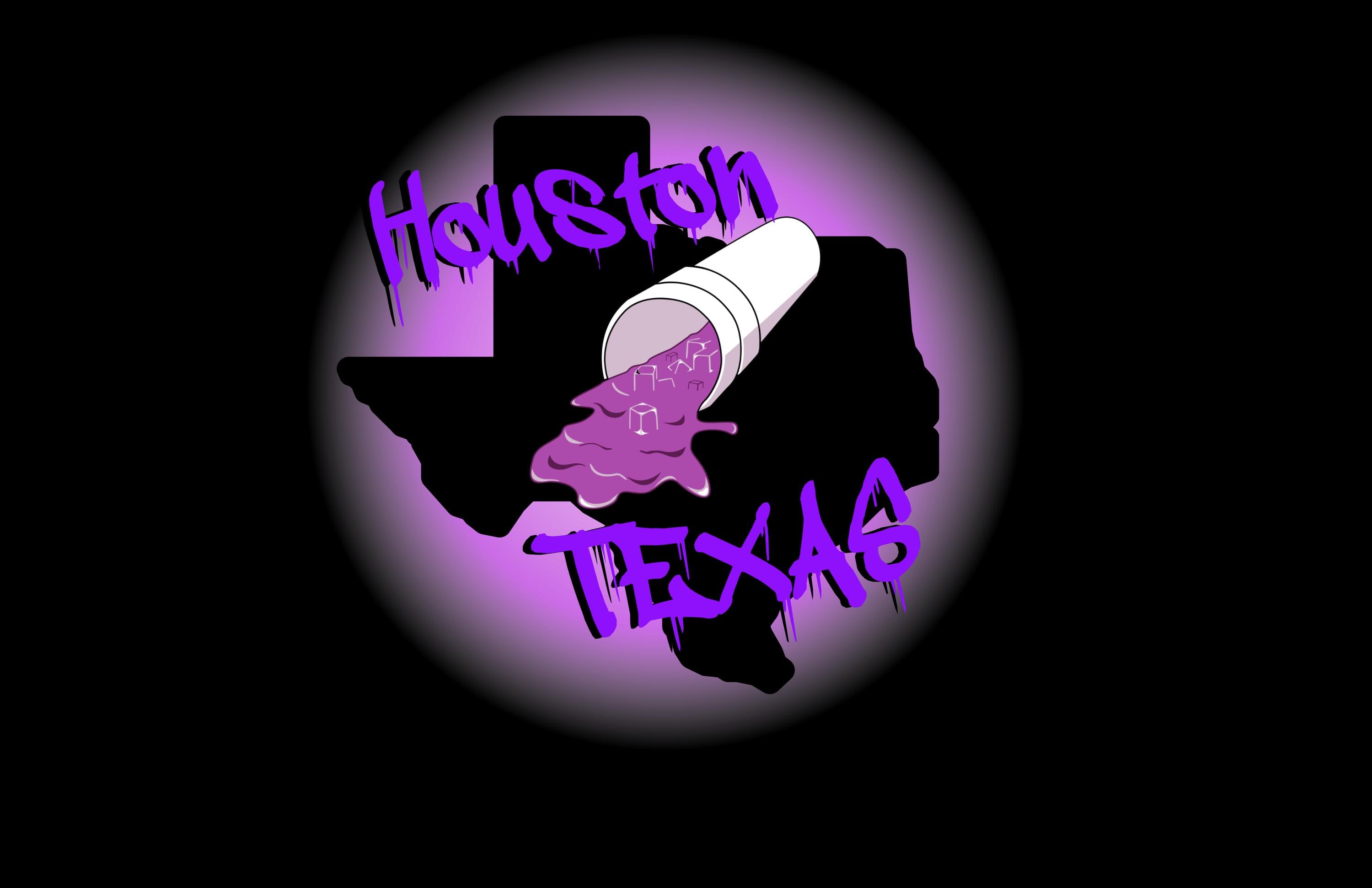 Houston TX Purple PNG - Etsy