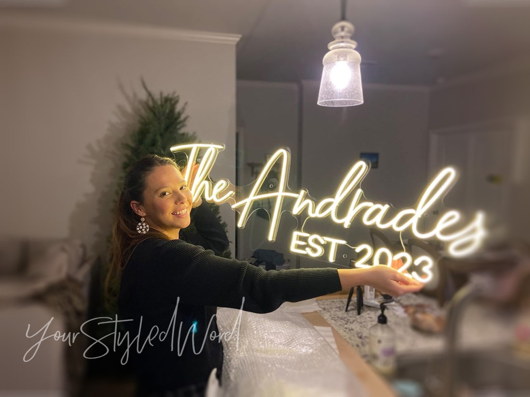 Established Since Néon Sign | 9 Days Delivery | Personalised Neon LED ...