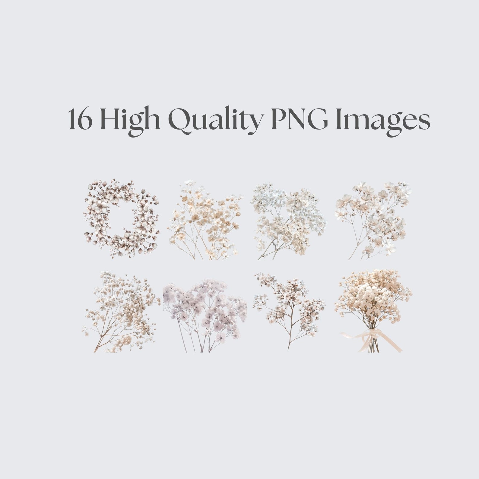 Baby Breath Clipart, Baby Breath Floral Clipart, Wedding Invitation ...