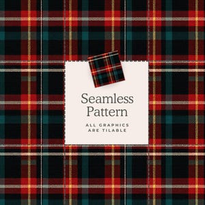 Scottish Kilt Seamless Pattern, Tartan Fabric, Digital Paper, Plaid ...