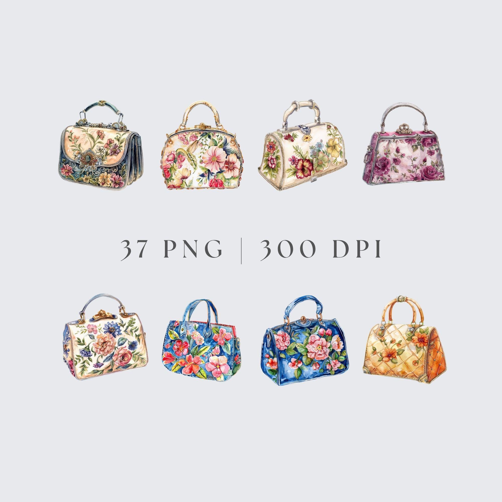Designer Purse PNG, Luxury Tumbler Wrap, Digital Download, Fashion ...