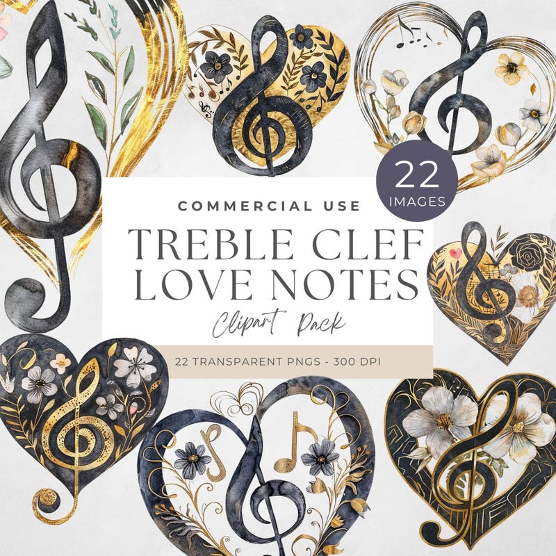 Treble Clef Heart - Etsy