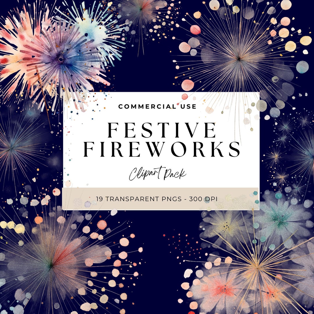 New Years Fireworks Clipart, Clipart Firework, Happy New Years 2024 ...