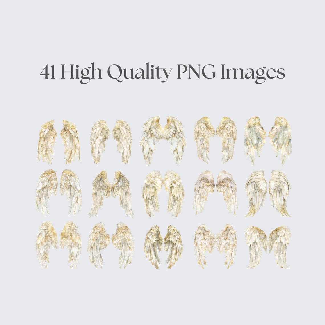 Gold Angel Wings Png, Watercolor Angel Wings Png, Wings Clip Art ...