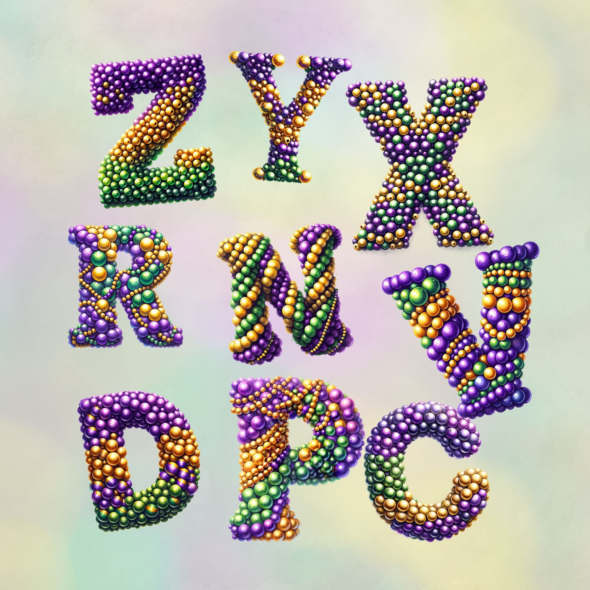 Mardi Gras Alphabet Png, Cajun Mardi Gras Png, Carnival Season, New ...