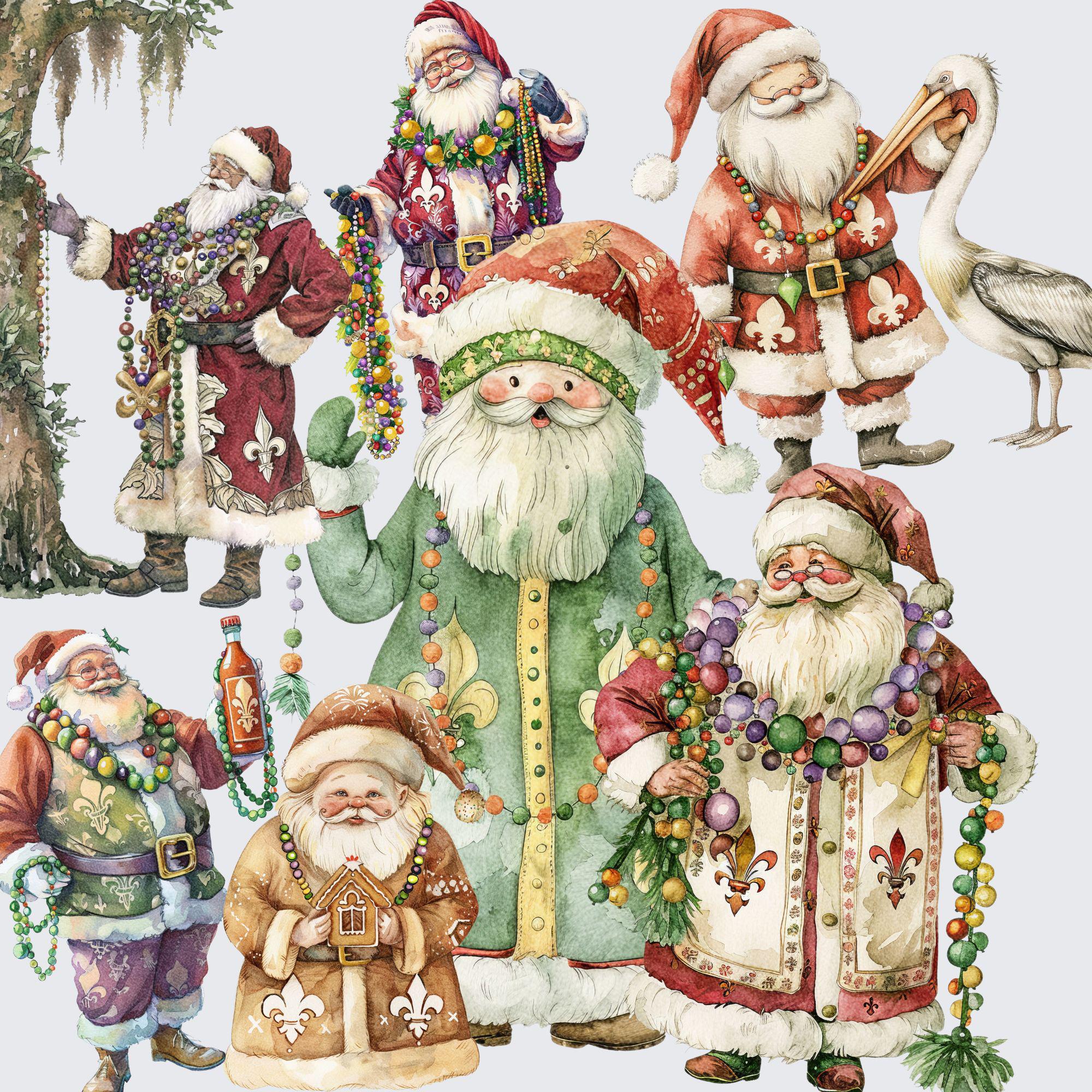 Cajun Santa Png, Cajun Christmas PNG, Heaux Heaux Heaux, Southern ...