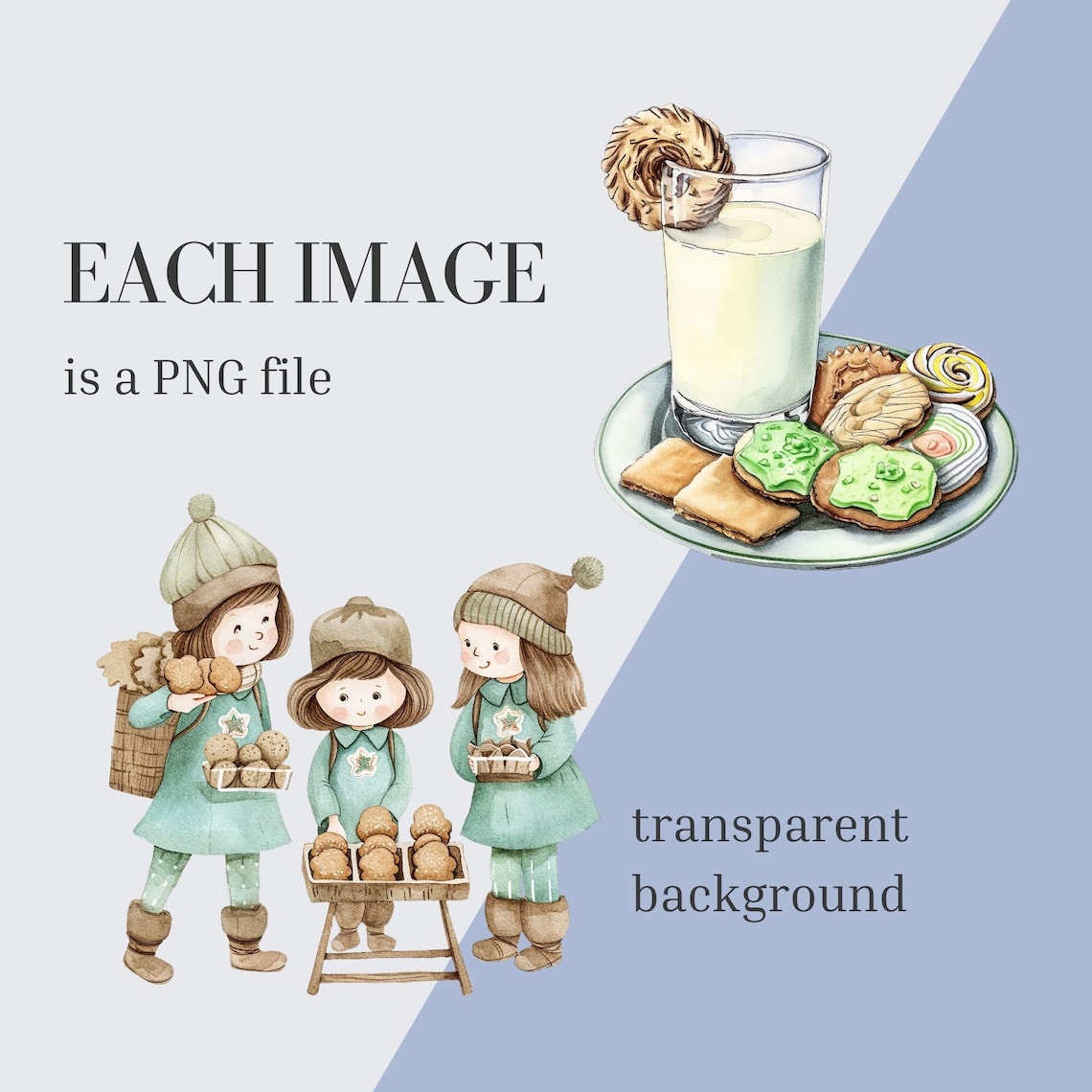 Scout Cookies Clipart, Scout Girl Clipart, Girl Scout Planner Stickers ...