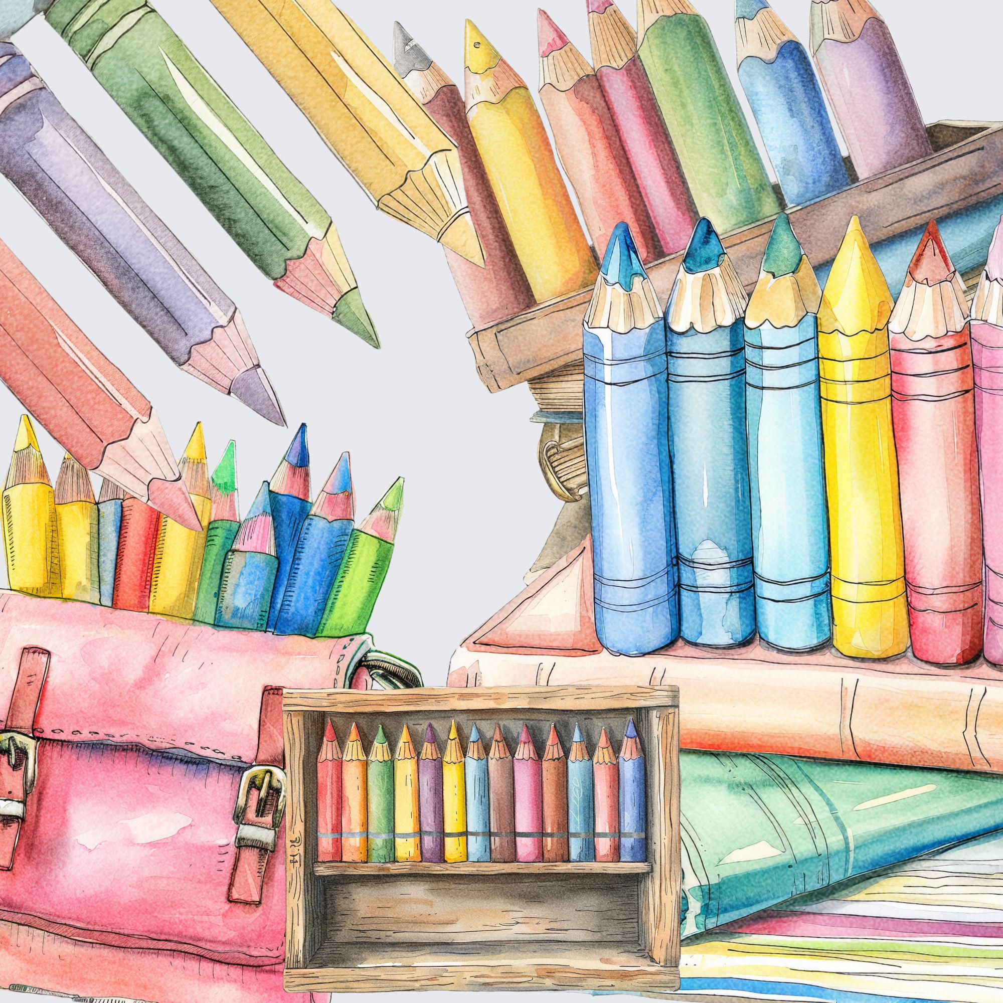 Crayon Box Png, School Clipart, Crayons Clipart, Back to School, Art ...