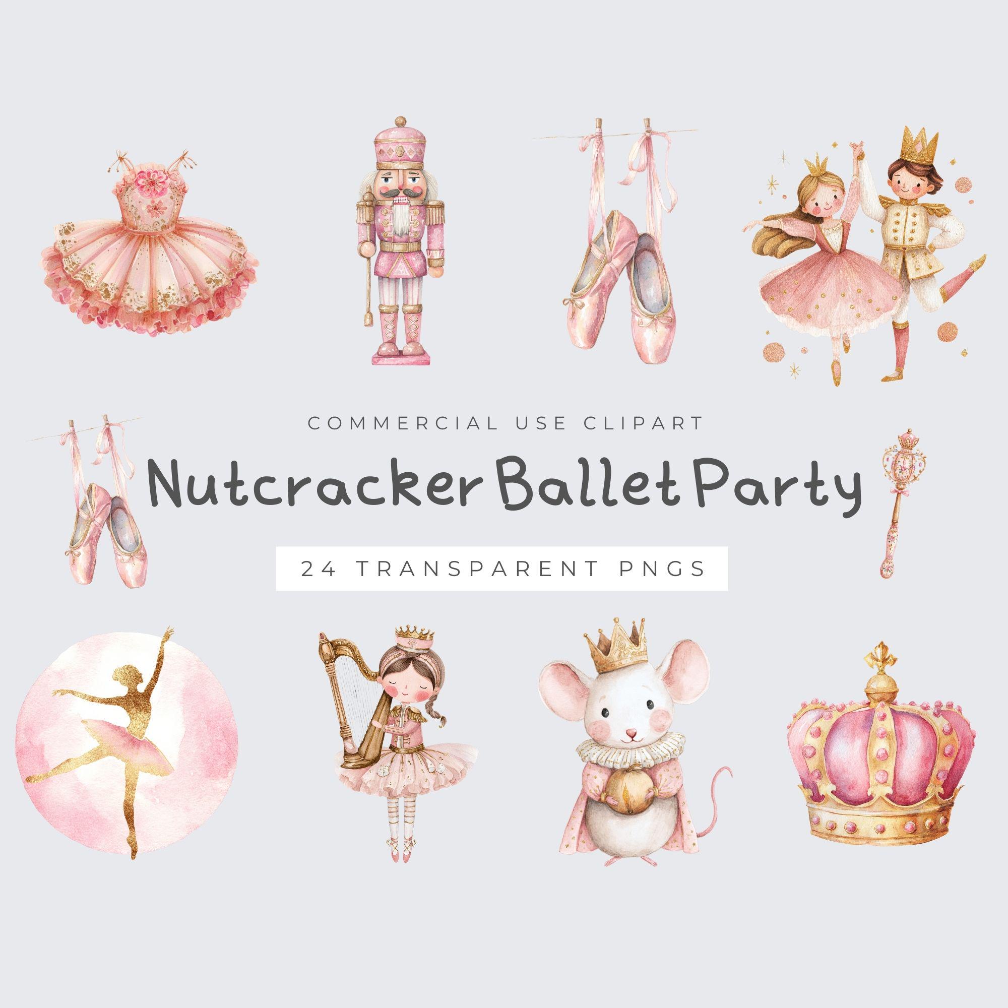 Nutcracker Ballet Clipart: Whimsical Christmas Ballerina Pngs, Sugar ...
