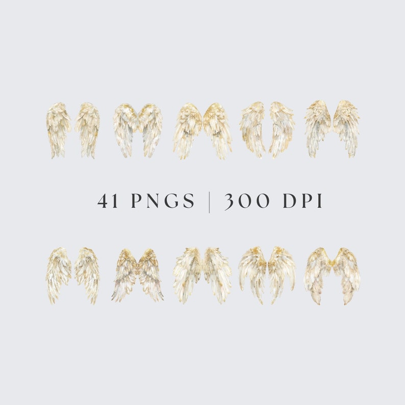 Gold Angel Wings Png, Watercolor Angel Wings Png, Wings Clip Art ...