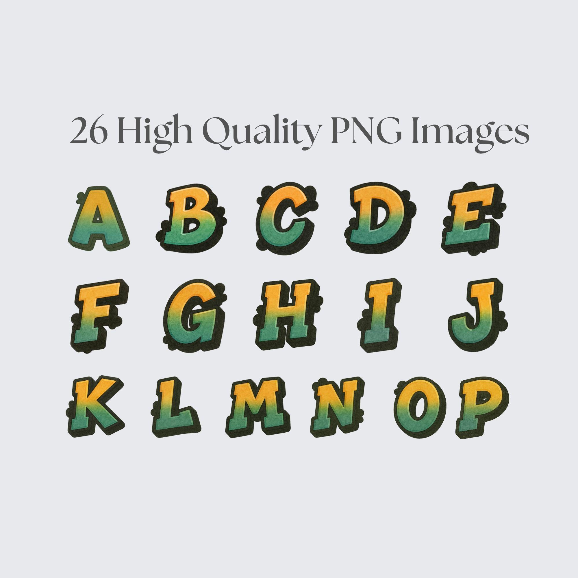 Graffiti Alphabet Clipart PNG, Urban Street Art Letters, Digital ...