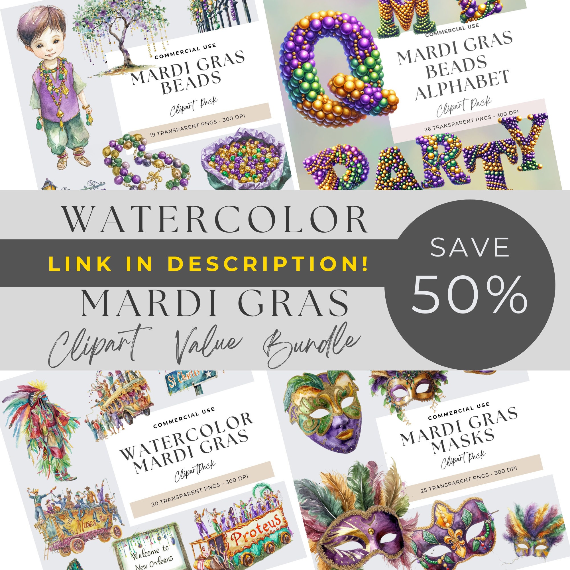 Mardi Gras Beads Clipart, Fleur De Lis, Happy Mardi Gras, Mardi Gras ...