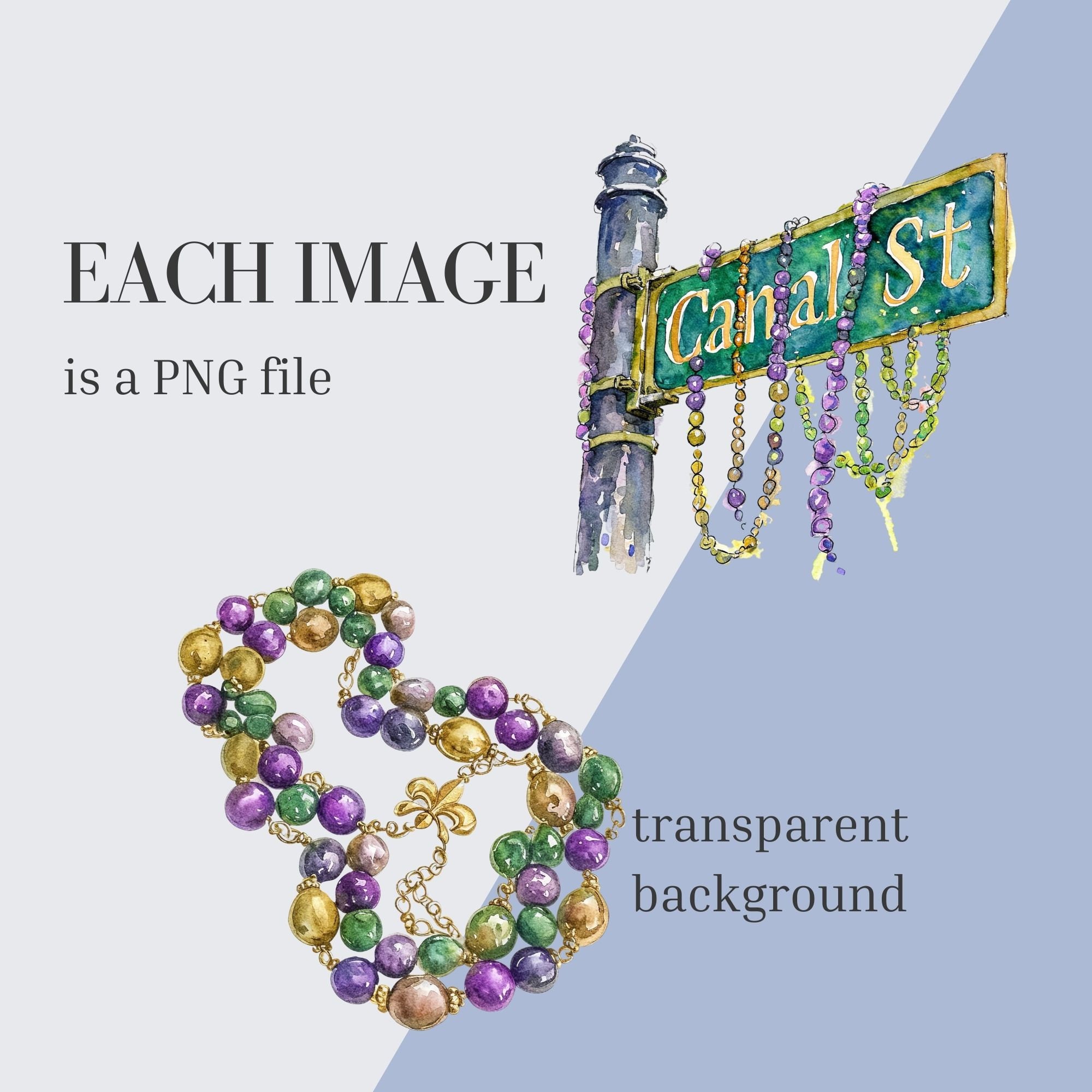 Mardi Gras Beads Clipart, Fleur De Lis, Happy Mardi Gras, Mardi Gras ...
