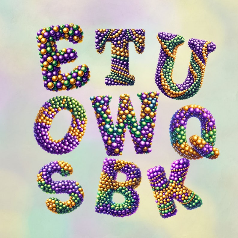 Mardi Gras Alphabet Png, Cajun Mardi Gras Png, Carnival Season, New ...