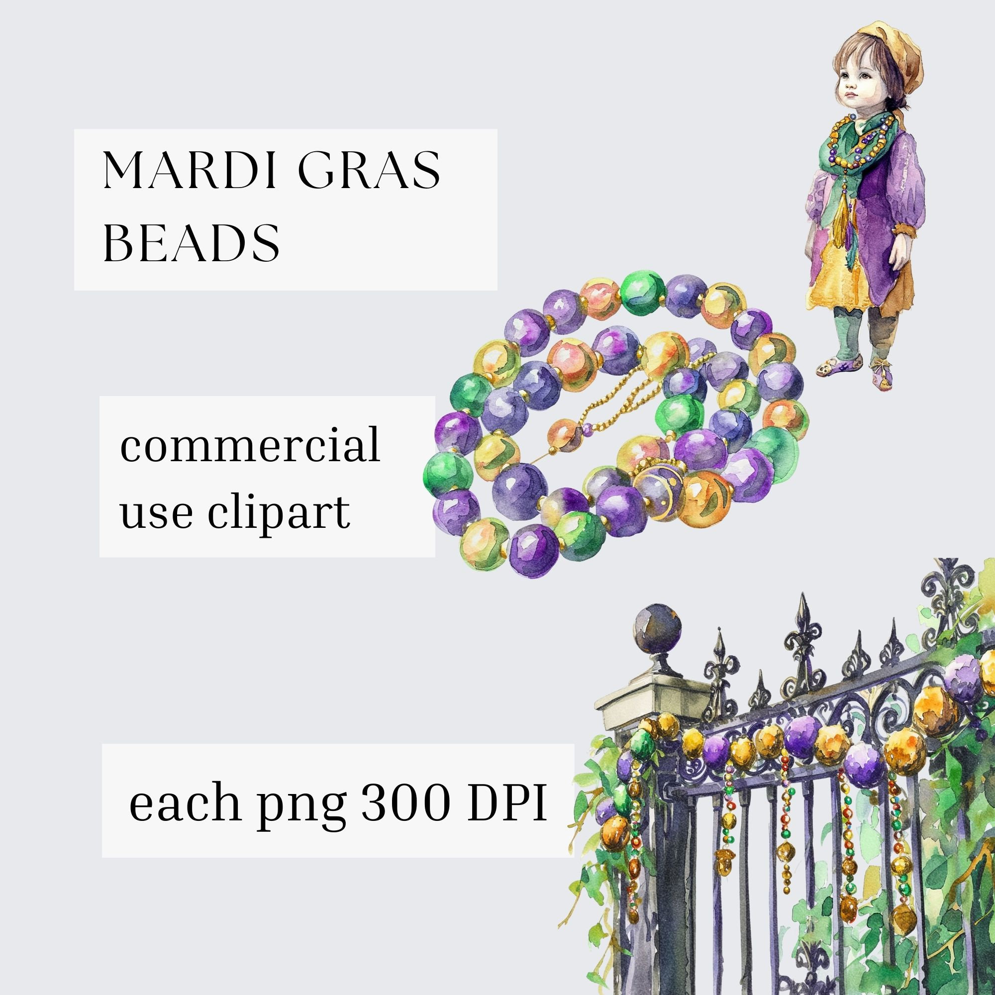 Mardi Gras Beads Clipart, Fleur De Lis, Happy Mardi Gras, Mardi Gras ...