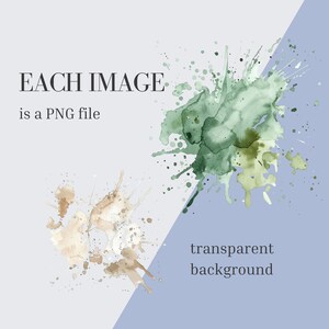 Pastel Watercolor Alcohol Ink Splash Clipart, Neutral Watercolor Splash ...