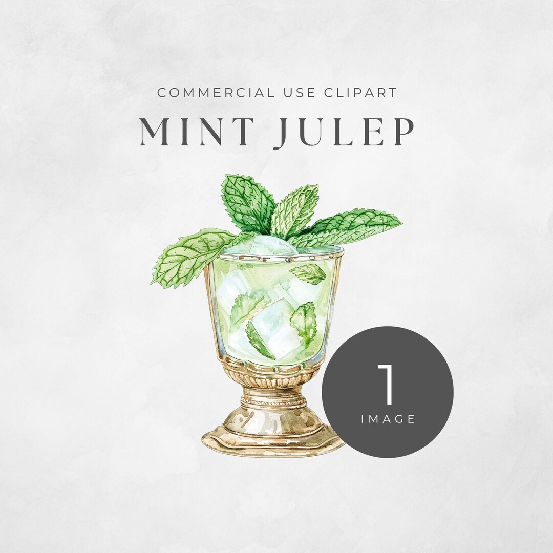 Watercolor Mint Julep Clipart, Kentucky Derby PNG (digital Download) - Etsy