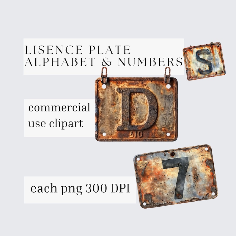 License Plate Alphabet Png, Alphabet Uppercase Numbers Png, Rusty Car ...