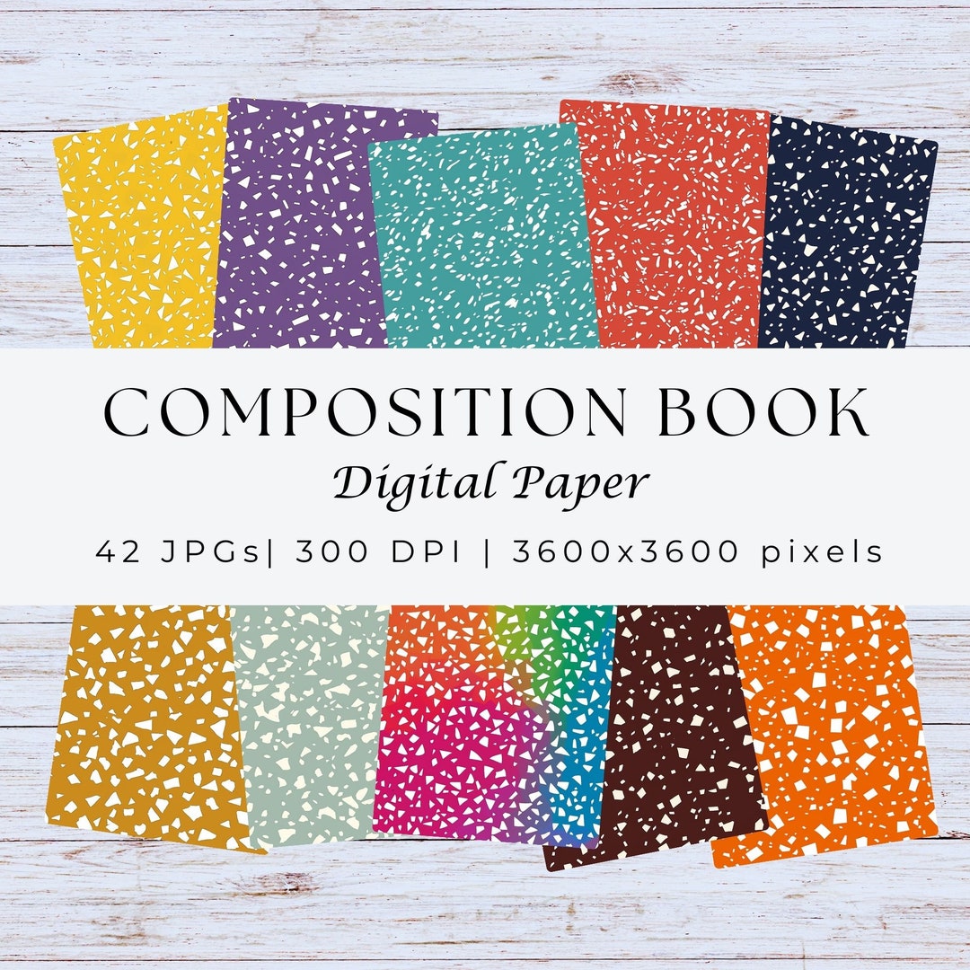 Composition Book Clip Art, Composition Book Cover Pattern, Composition ...