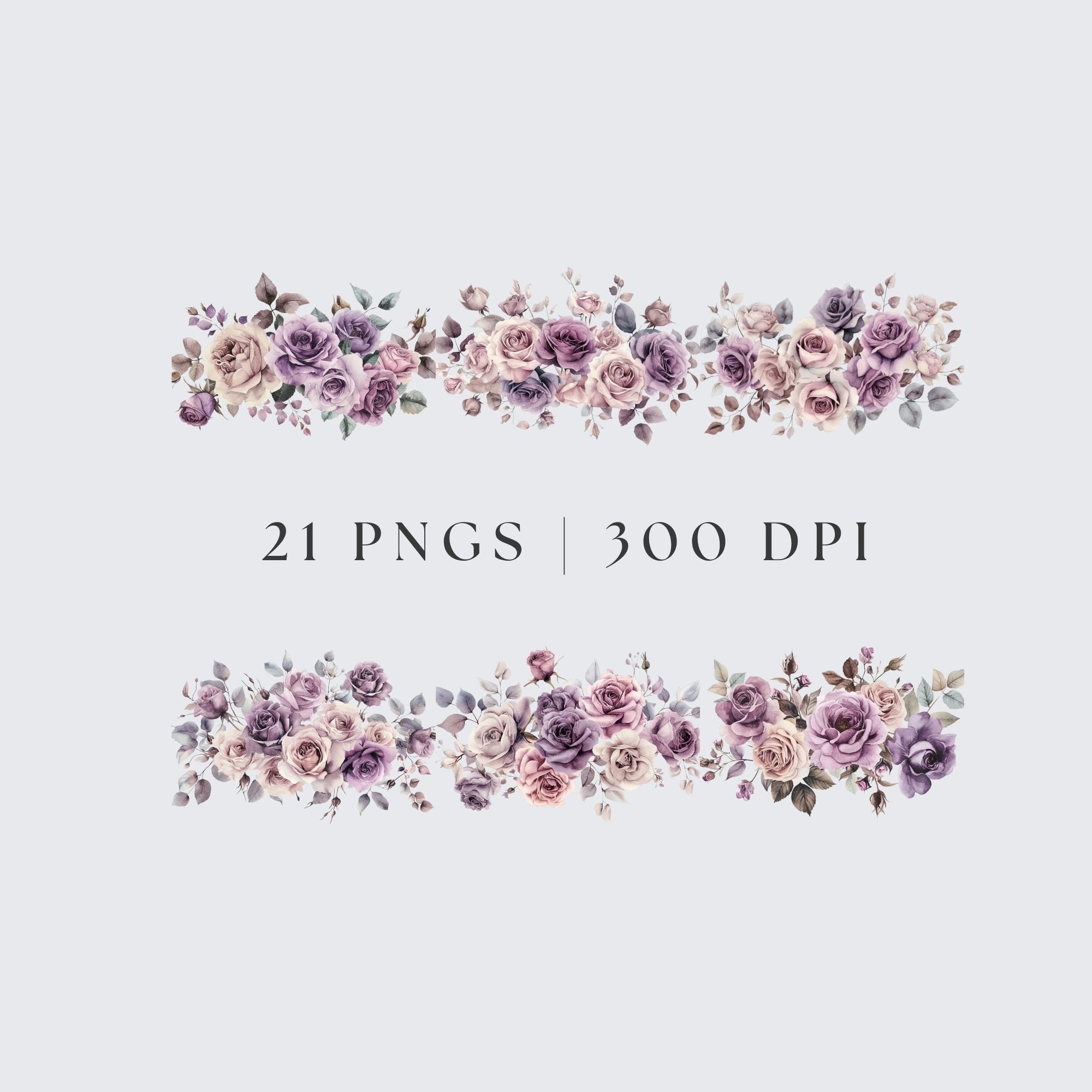 Lavender Rose Clipart, Transparent PNG, Lavender Roses PNG, Purple ...