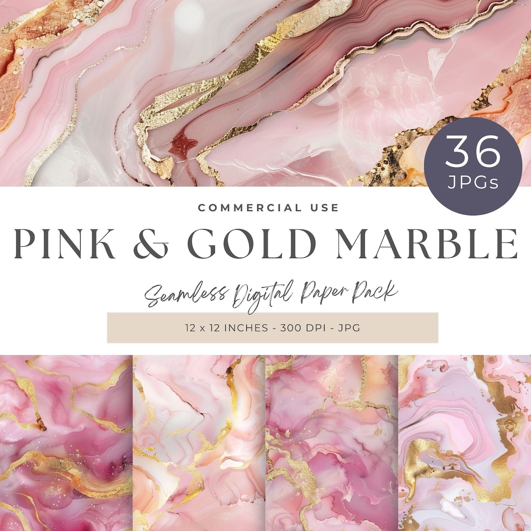 Pink and Gold Marble Png, Elegant Peach Pink Gold Marble Tumbler Wrap ...