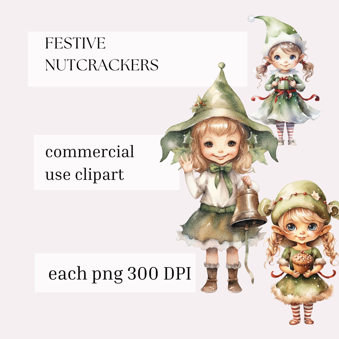 Cute Girl Elf Clipart | Christmas Clipart | Elf Png | Christmas Png ...