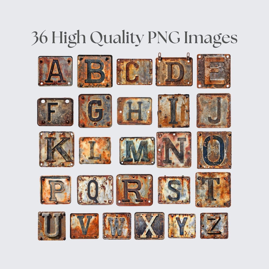 License Plate Alphabet Png, Alphabet Uppercase Numbers Png, Rusty Car ...