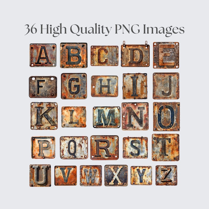 License Plate Alphabet Png, Alphabet Uppercase Numbers Png, Rusty Car ...