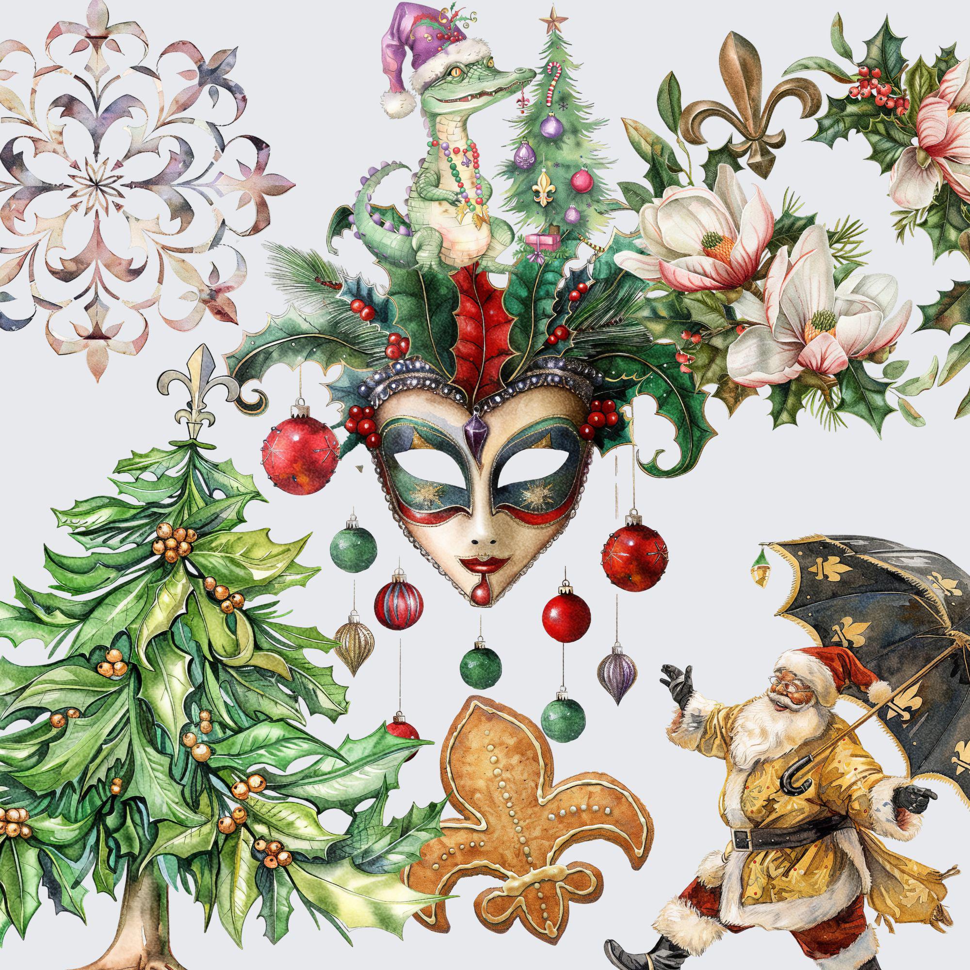 Cajun Christmas PNG, Christmas on the Bayou PNG, Louisiana Christmas ...