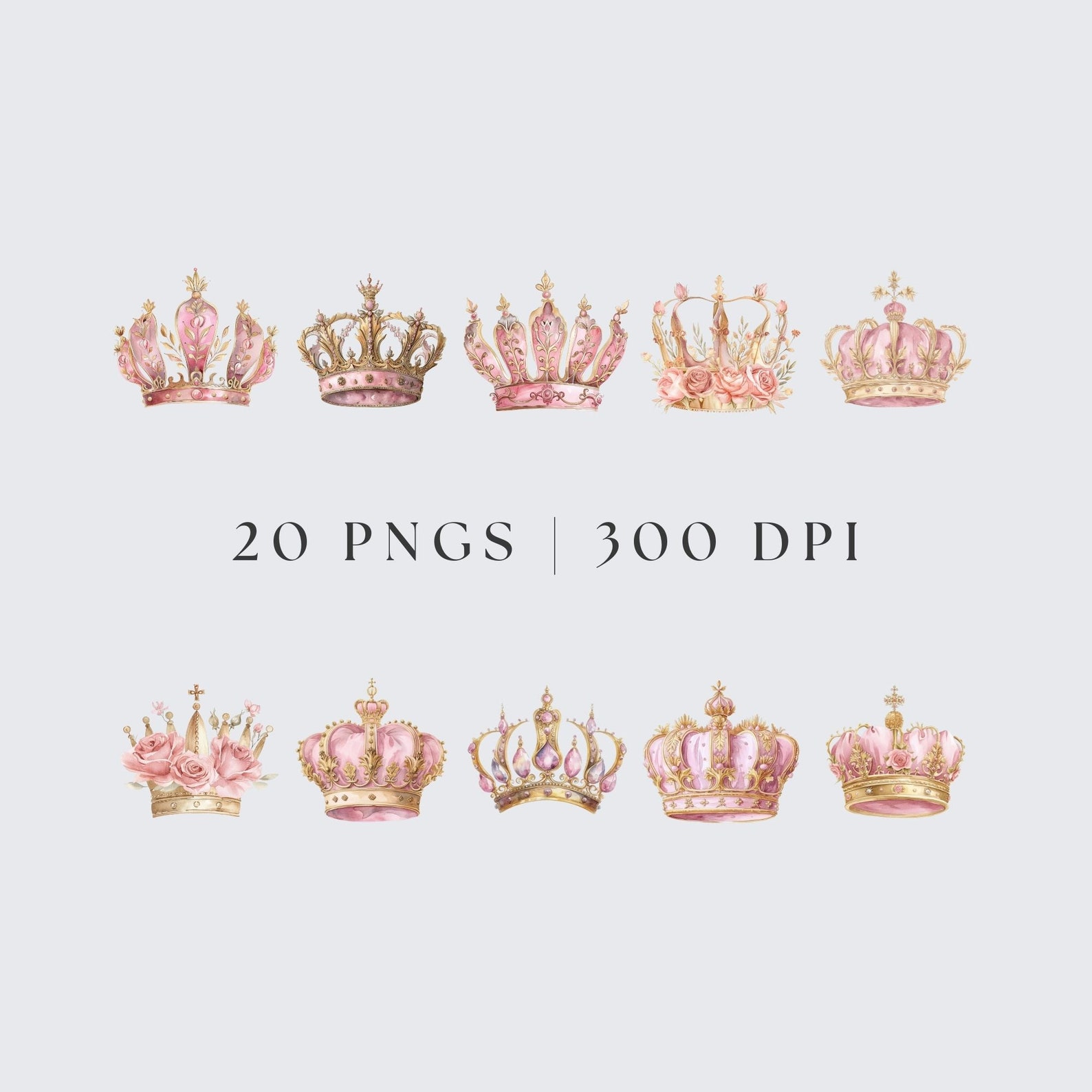 Gold Crown Clipart, Rose Gold Crown Clipart, Fantasy Cliparts, Crown ...