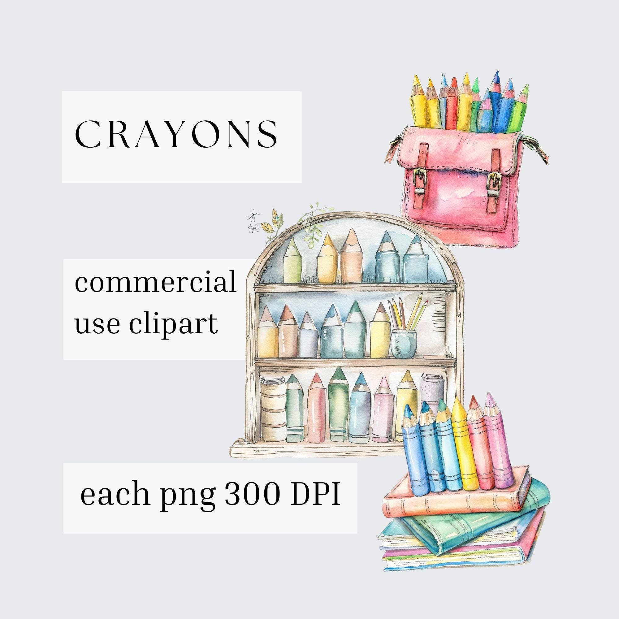 Crayon Box Png, School Clipart, Crayons Clipart, Back to School, Art ...