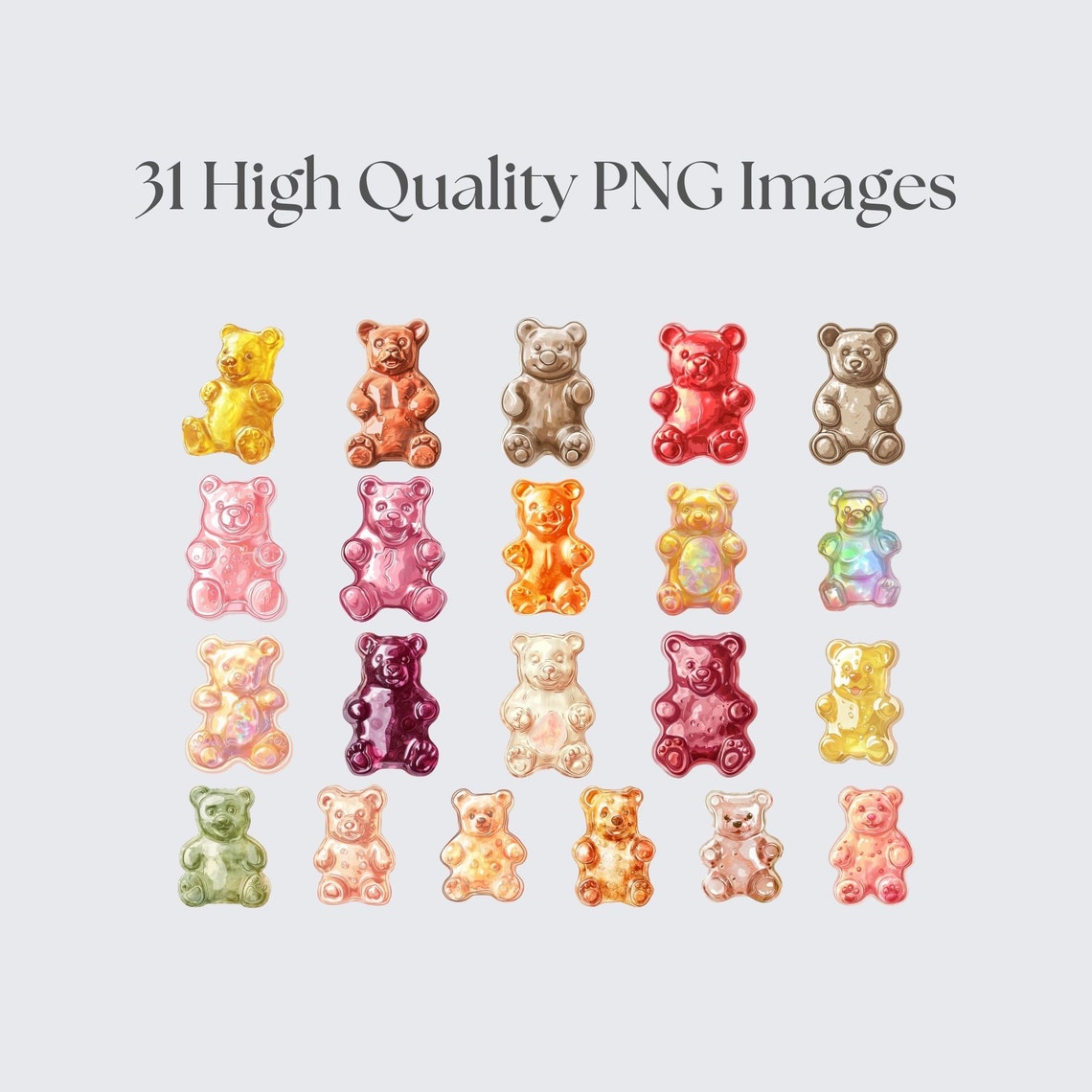 Gummy Bear Clipart, Gummy Bear PNG, Gummy Bear Clip Art, Gummy Candy ...