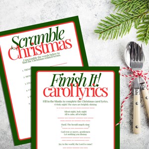 Christmas Printable Party Games Bundle, Christmas Trivia, Match Movies ...