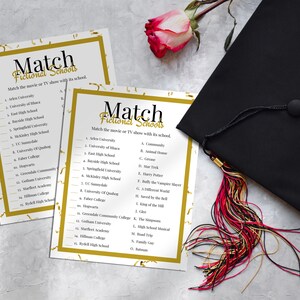 Graduation Printable Party Games Bundle, Trivia, Matching Games, Bingo ...