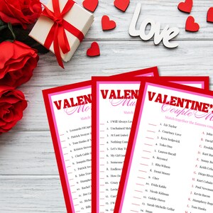 Valentine's Day Printable Party Games Bundle, Valentine's Day Trivia ...