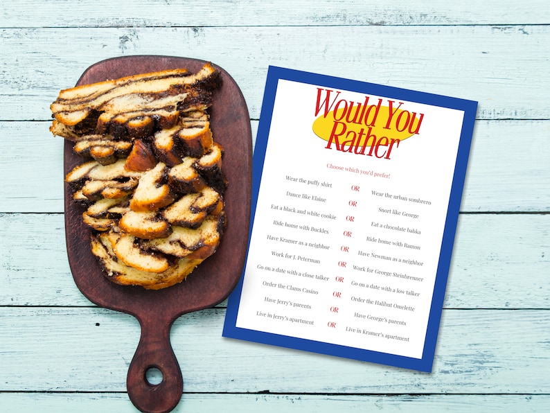 Seinfeld Printable Party Games Bundle, Trivia, Pictionary, Would You ...