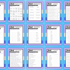 The Real Housewives of Salt Lake City Printable Party Games Bundle ...